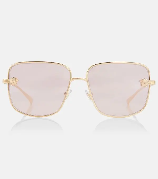 Versace Medusa Square Sunglasses - Gold