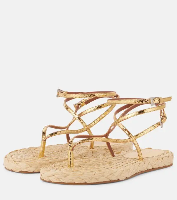Paris Texas Hydra Metallic Thong Sandals