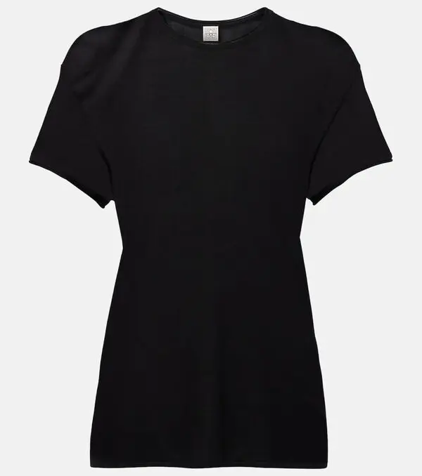 TOTEME Knitted Silk T-shirt