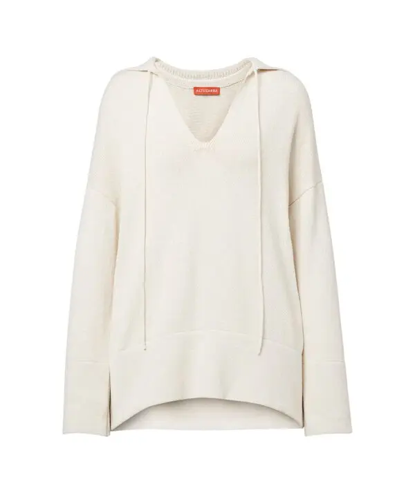 Altuzarra Spike Silk-blend Sweater - White