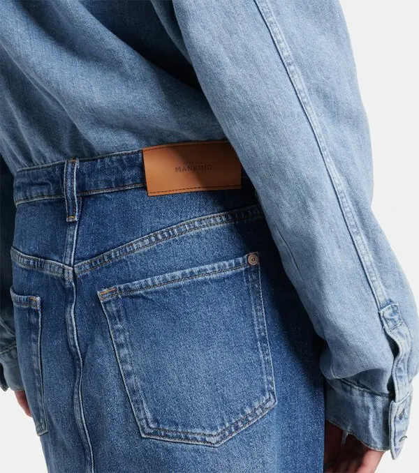 7 For All Mankind Denim Mini Shirt Dress