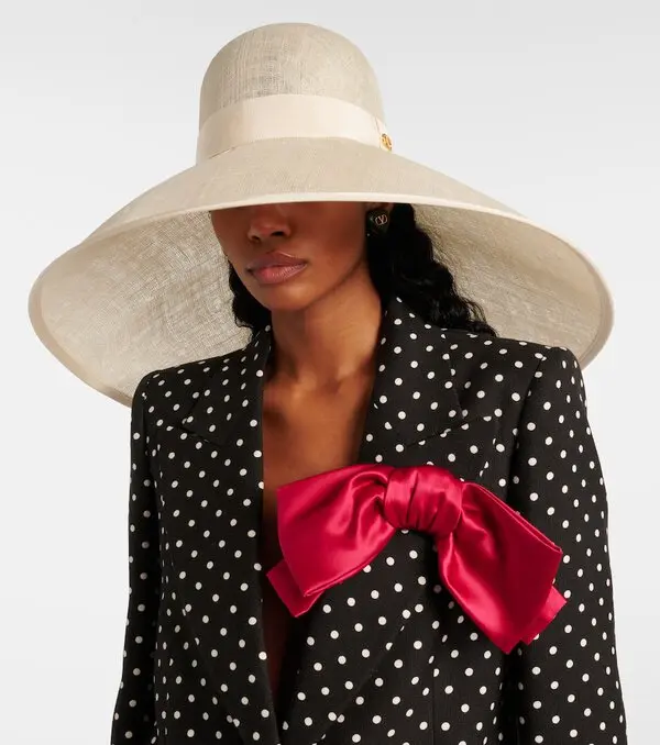 Valentino Garavani Vlogo Hemp Sun Hat