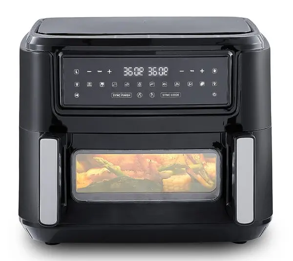 ELITE Cuisine 10.5l Digital Dual Chamber Air Fr Yer Oven - One-color