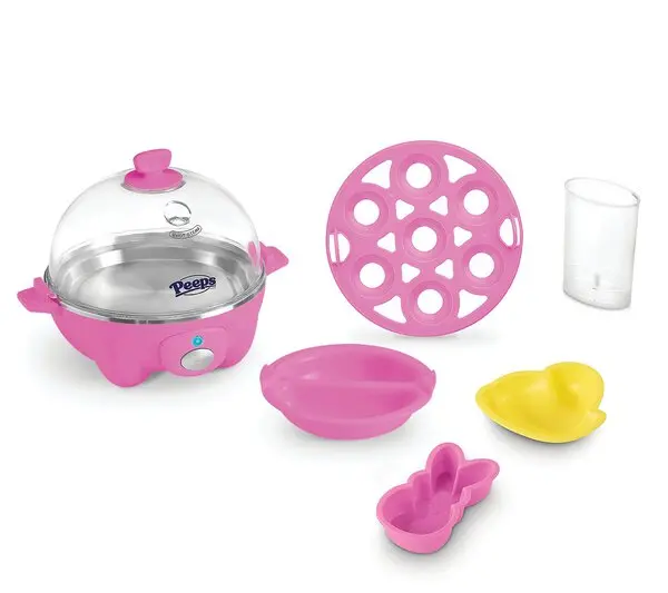 DASH Peeps Egg Cooker With Bunny & Chick Omelette Molds - One-color