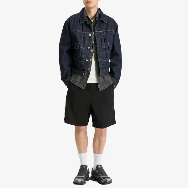 Uniform Experiment Washed Denim Jacket In Indigo - 55% Off