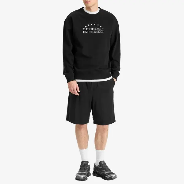UNIFORM EXPERIMENT Stencil Logo Sweatshirt - Black