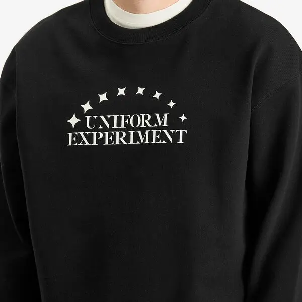 UNIFORM EXPERIMENT Stencil Logo Sweatshirt - Black