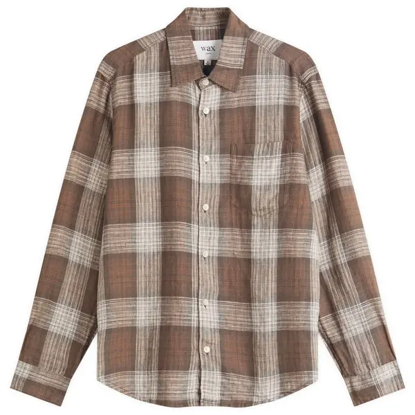 WAX LONDON Jaunt Linen Check Shirt