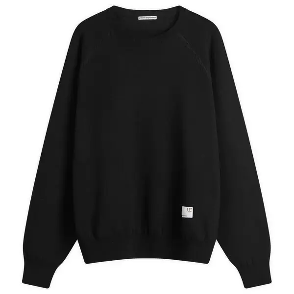 UNIFORM EXPERIMENT Jacquard Logo Knit Sweater
