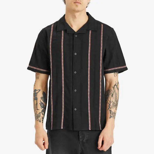 WAX LONDON Didcot Stripe Dobby Shirt