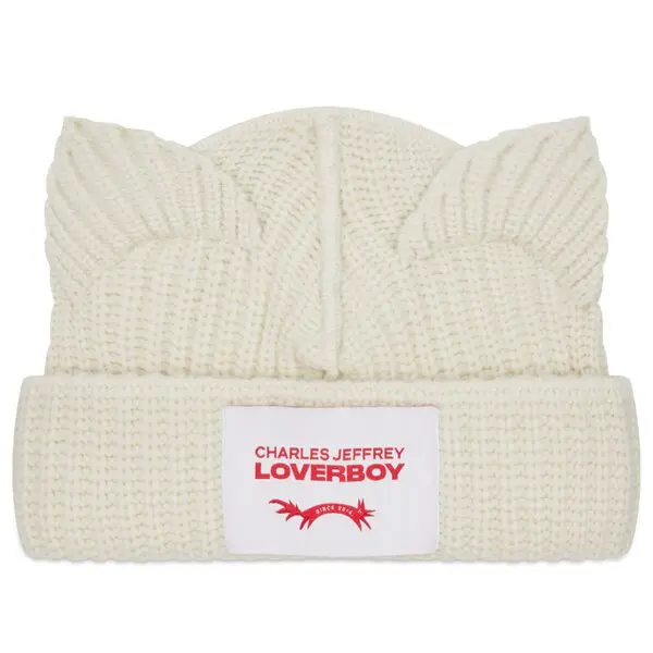 CHARLES JEFFREY Chunky Ears Beanie - Ecru