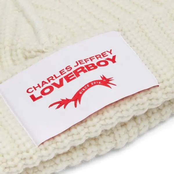 CHARLES JEFFREY Chunky Ears Beanie - Ecru