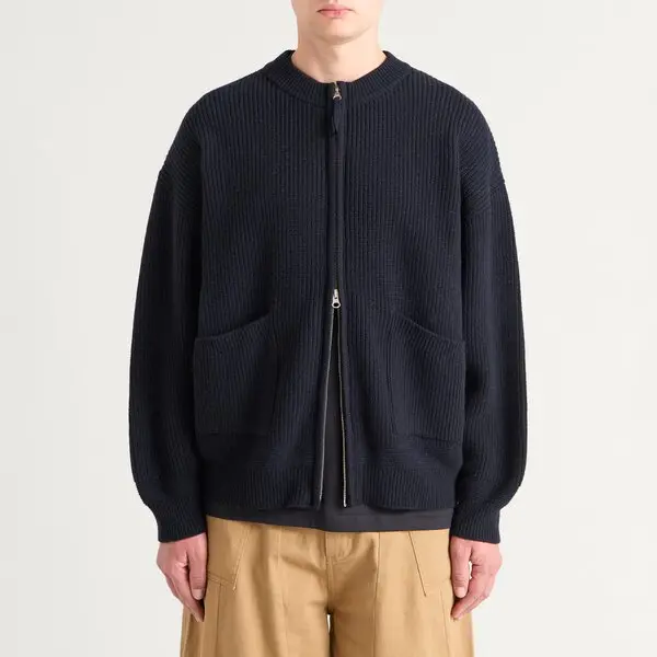 FRIZMWORKS Deck Zip Up Cardigan - Navy