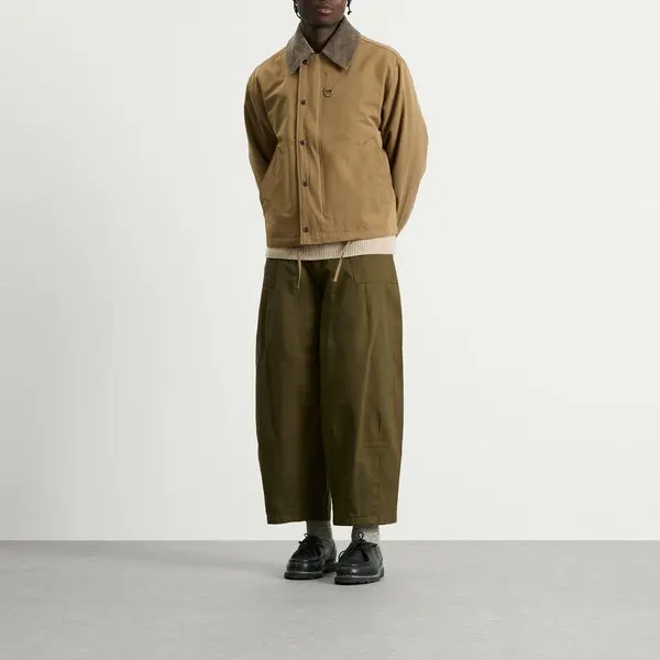 FRIZMWORKS Cotton Balloon Trousers - Olive