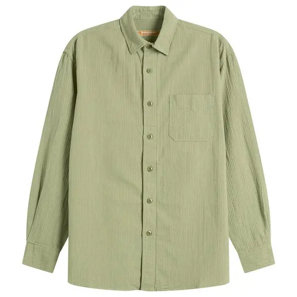 FRIZMWORKS Og Seersucker Shirt - Olive