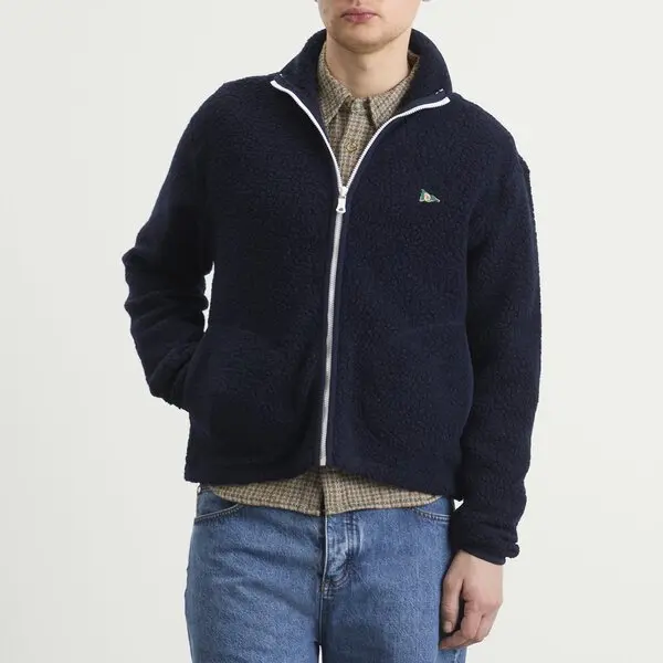 DRAKE'S Boucle Wool Fleece Jacket