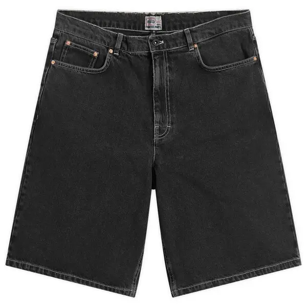 STAN RAY Wide 5 Denim Shorts - Washed Black