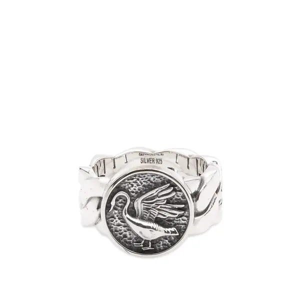 MAPLE Swan Signet Ring - Silver