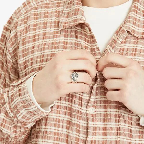 MAPLE Swan Signet Ring