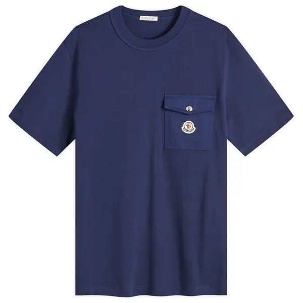 Moncler Heavy Cotton Pocket T-shirt - Navy