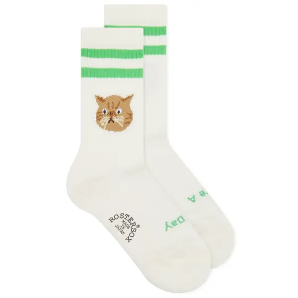 ROSTERSOX Cat Socks - Green