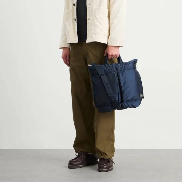 PORTER-YOSHIDA & CO Tanker 2-way Helmet Bag - Navy