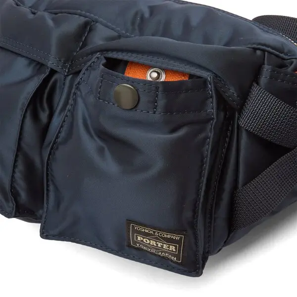 Porter-Yoshida & Co Tanker Waist Bag Small - Navy | Editorialist