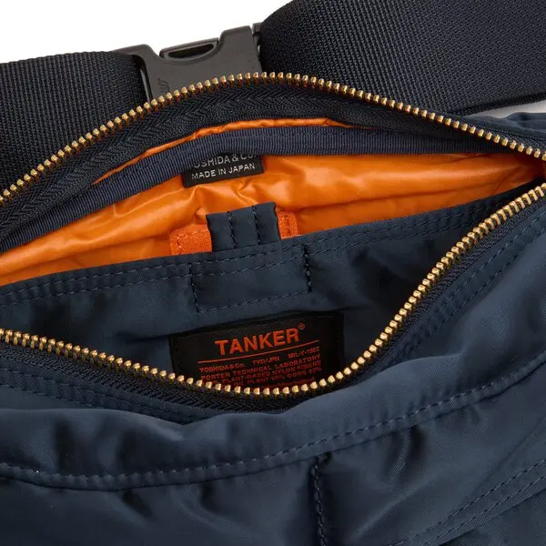 Porter-Yoshida & Co Tanker Waist Bag Small - Navy | Editorialist