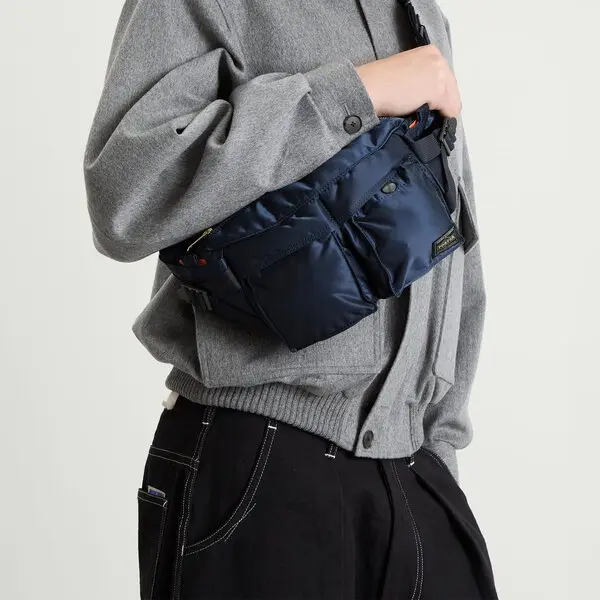 Porter-Yoshida & Co Tanker Waist Bag Small - Navy | Editorialist