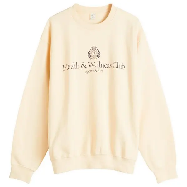 SPORTY & RICH H&w Crest Crew Sweatshirt