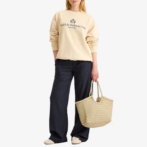 SPORTY & RICH H&w Crest Crew Sweatshirt