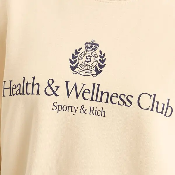 SPORTY & RICH H&w Crest Crew Sweatshirt