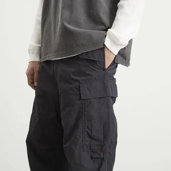 BEAMS Big 6 Pocket Cargo Pants - Black