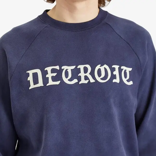 BEAMS Faded Print Raglan Sweat