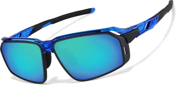 Zenni Wrap-around Full Rim Frame - Blue