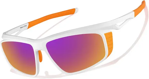 Zenni Wrap-around Glasses Plastic Full Rim Frame - White