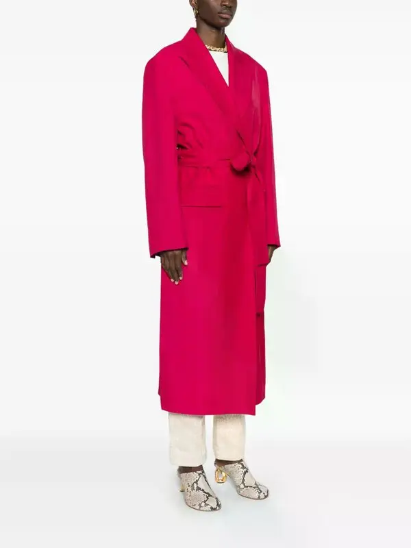 P.a.r.o.s.h Belted Trench Coat - Pink