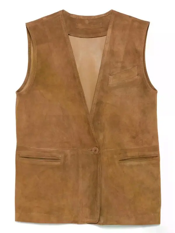 SALVATORE SANTORO Suede Gilet
