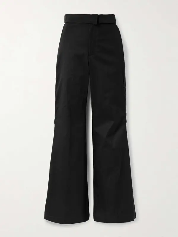 Sasuphi Elettra Cotton-twill Wide-leg Pants