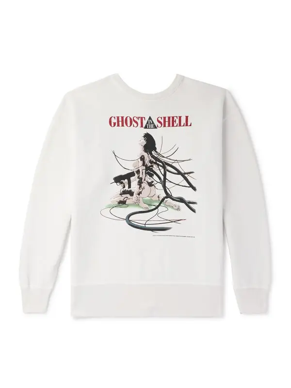SAINT MXXXXXX Ghost In The Shell Printed Sweatshirt - White