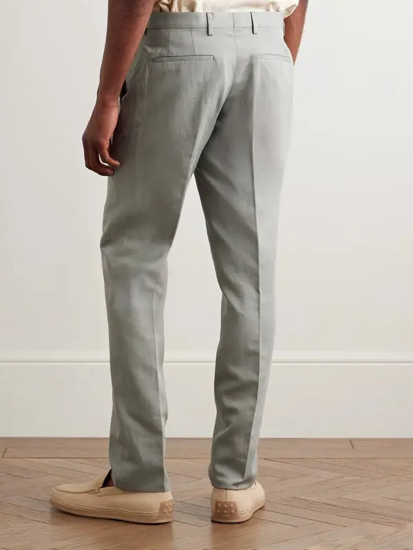 Paul Smith Slim-fit Linen, Cotton And Lyocell-blend Suit Trousers