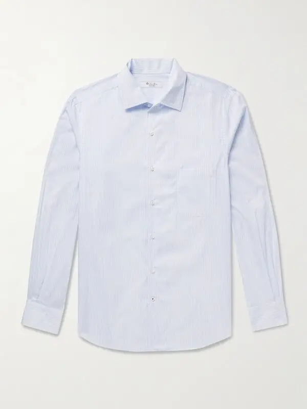 Loro Piana André Striped Cotton-poplin Shirt