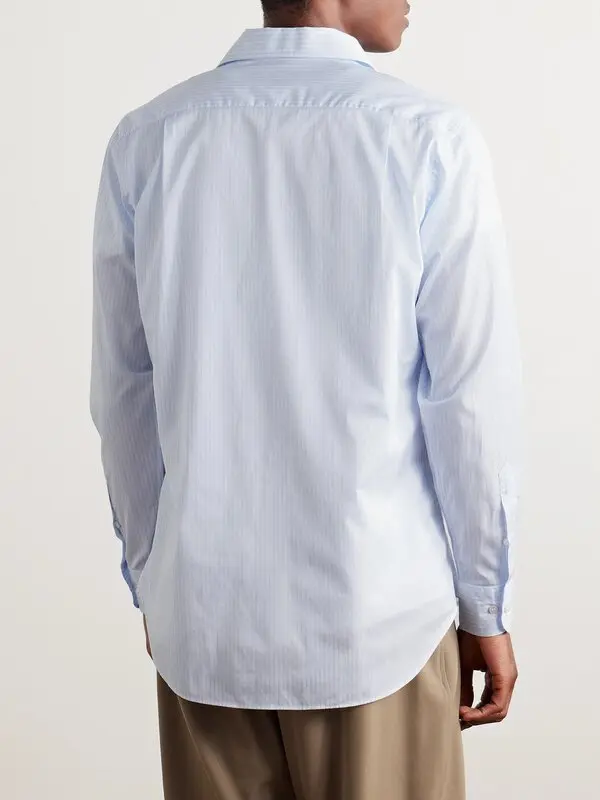Loro Piana André Striped Cotton-poplin Shirt