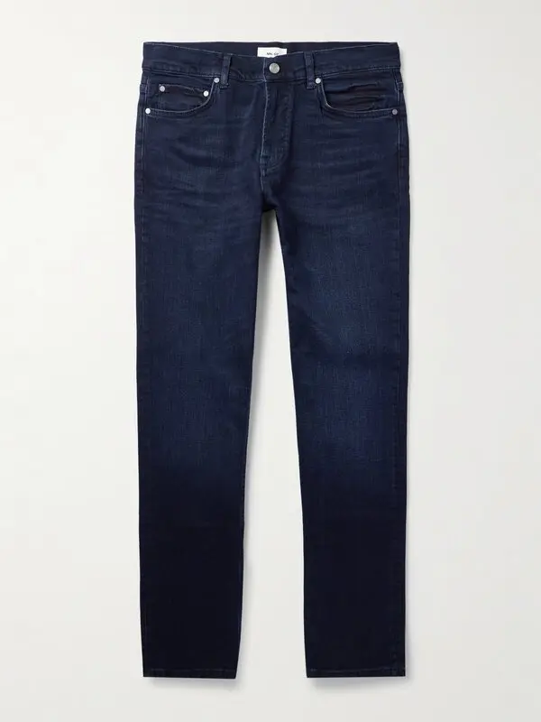 Nn07 Tony 1869 Slim-fit Straight-leg Organic Jeans - Blue