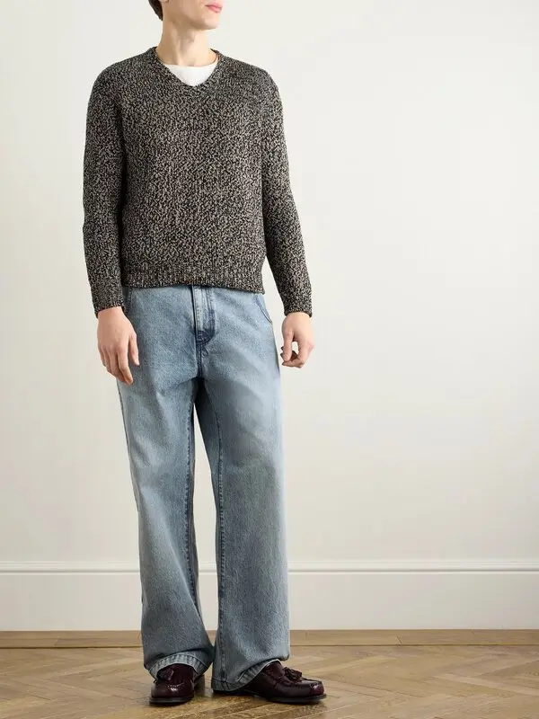 Massimo Alba Jacob Organic Cotton And Mulberry Silk-blend Sweater