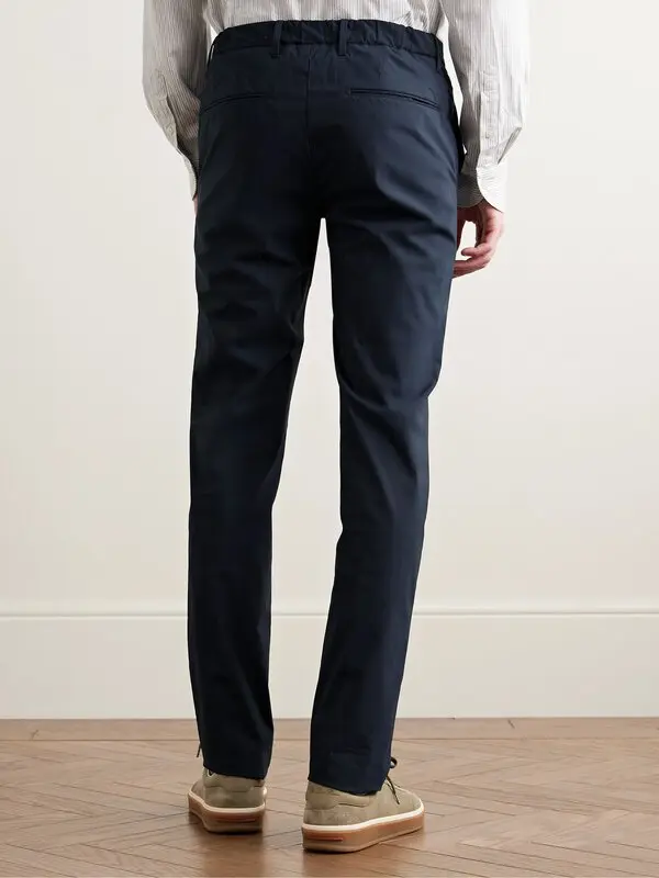 SLOWEAR Teknosartorial Slim-fit Cotton-blend Poplin Trousers