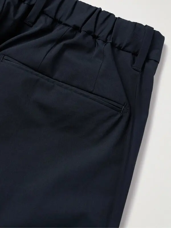 SLOWEAR Teknosartorial Slim-fit Cotton-blend Poplin Trousers