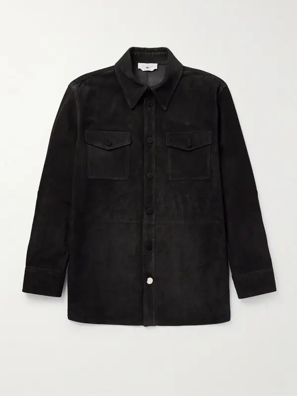 Gabriela Hearst Lucas Suede Overshirt