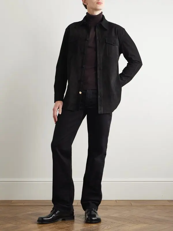 Gabriela Hearst Lucas Suede Overshirt