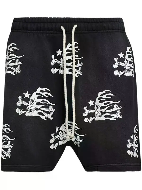 HELLSTAR Skull-print Shorts